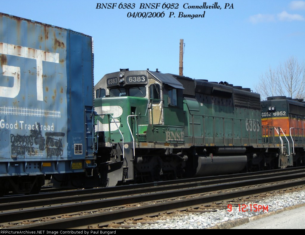 BNSF 6383 SD40-2 BNSF 6952 SD40-2 04/09/2006